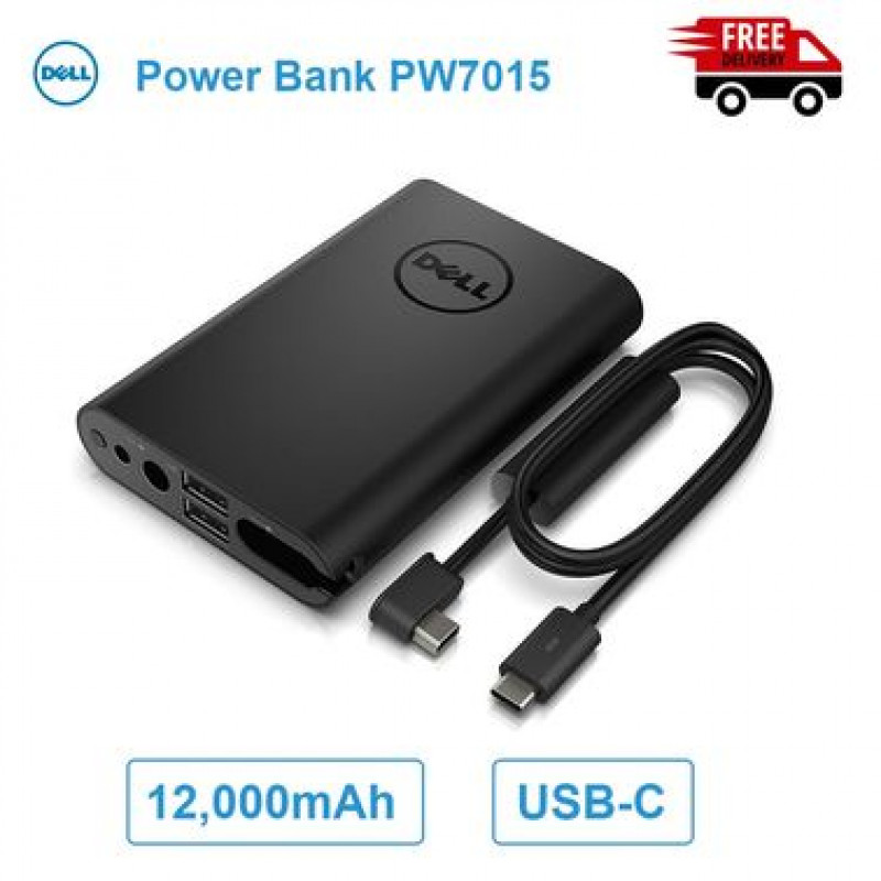 Dell Power Bank Companion PW7015MC 12000mAh Battery USB-C Notebook ...