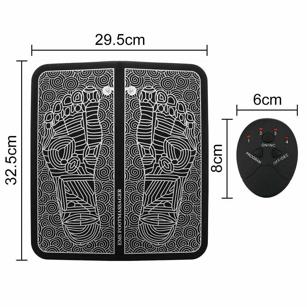Electric Foot Massager Pad Muscle Stim Massage Pad EMS Leg Reshaping 6 ...